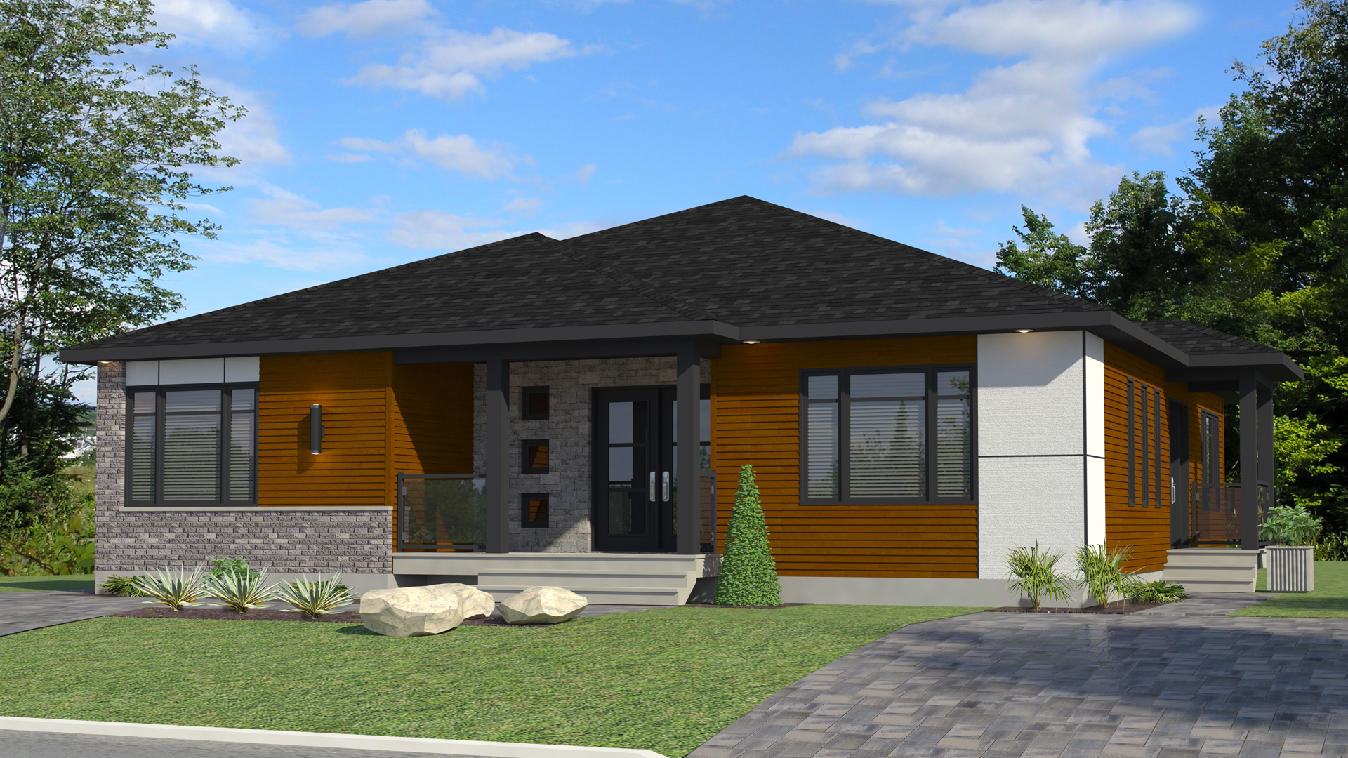 Outlaw Model | Contemporary and modern house | Bi-Generational house ...